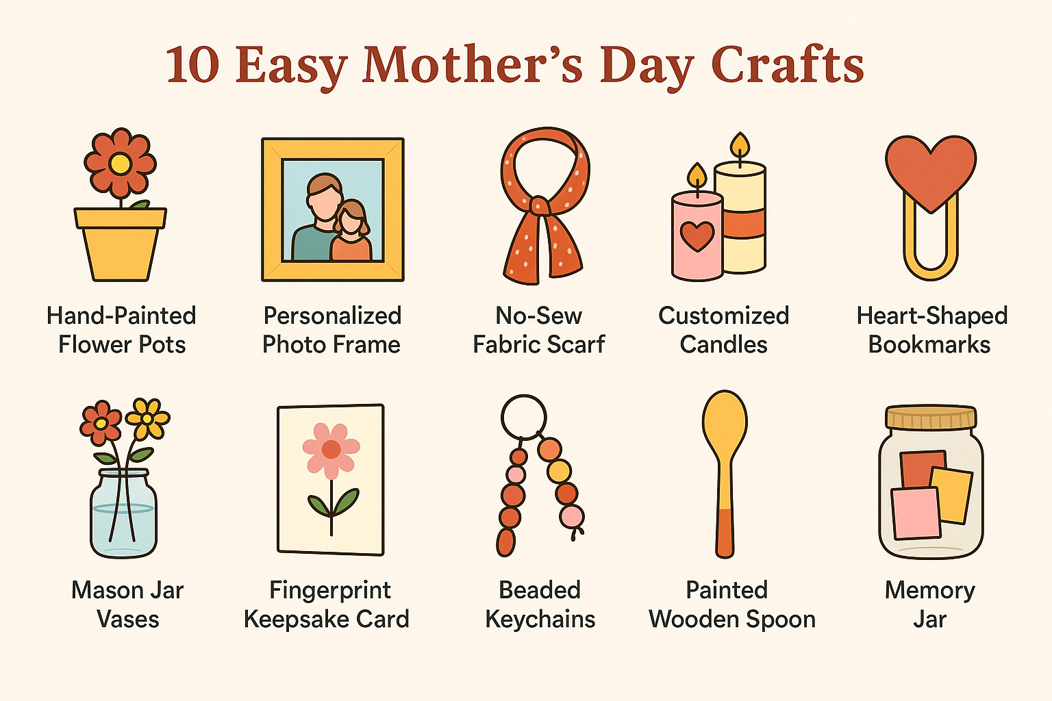 10 Easy Mother’s Day Crafts: Quick, Heartfelt DIY Gifts - Nap Time Crafters