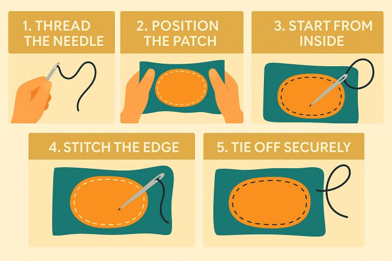 How to Sew on a Patch: Step-by-Step for Clothing, Bags & More - Nap ...