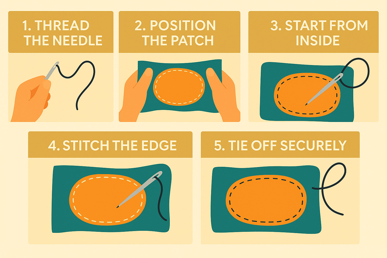 How to Sew on a Patch: Step-by-Step for Clothing, Bags & More - Nap ...
