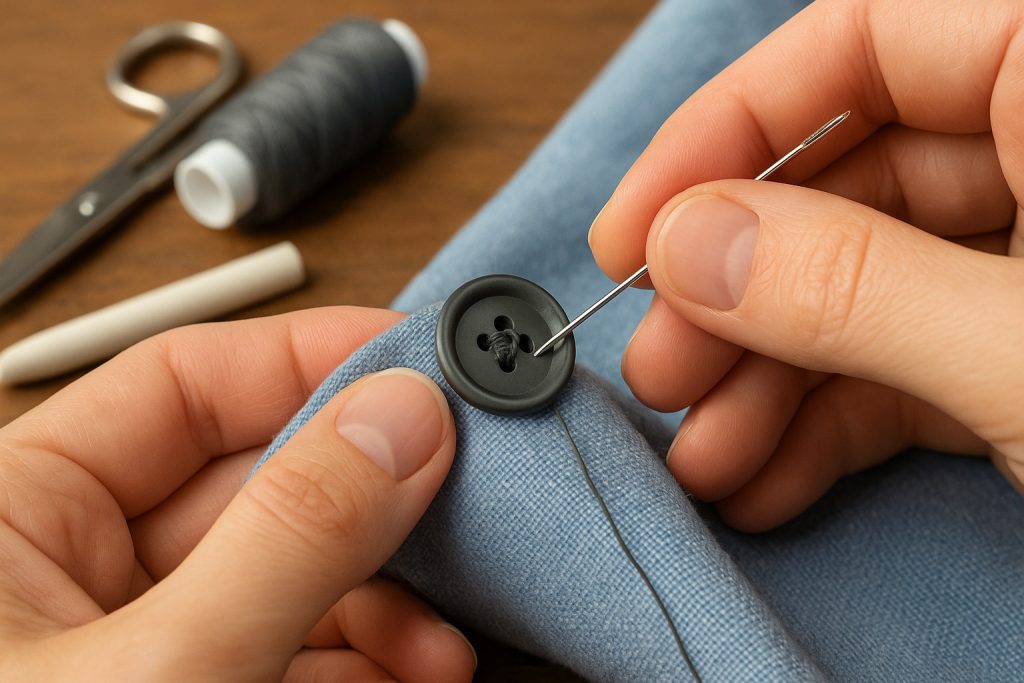 How to Sew a Button: Step-by-Step Instructions for Beginners - Nap Time ...