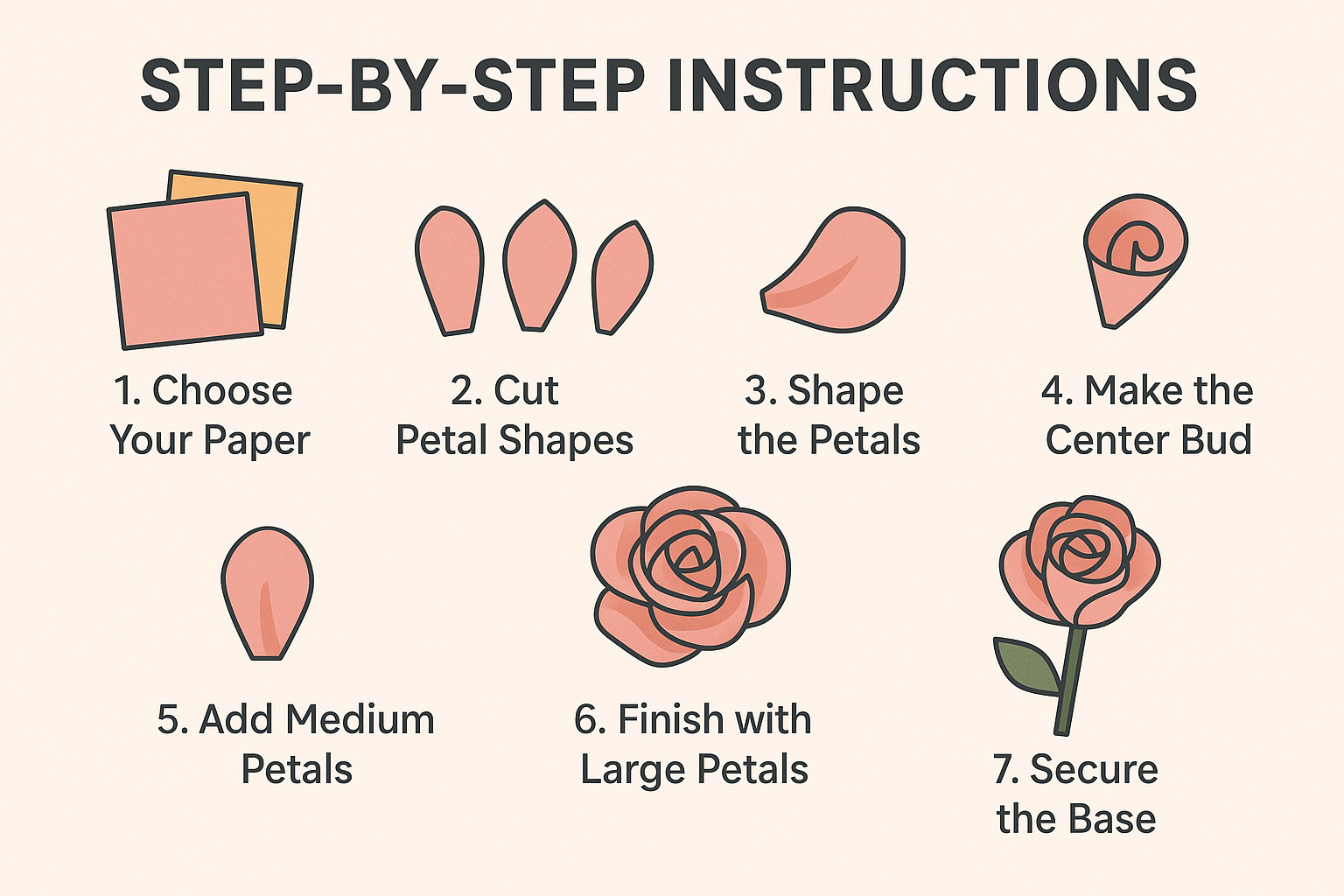 How to Make Paper Roses: A Step-by-Step Craft Tutorial - Nap Time Crafters